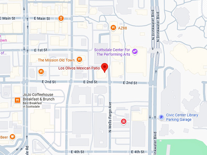 16. los olivos mexican patio map