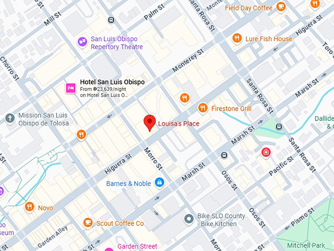 16. louisa&rsquo;s place map