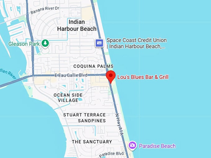 16. lou's blues bar & grill map