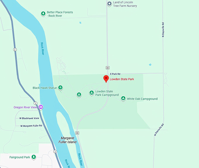 16. lowden state park map