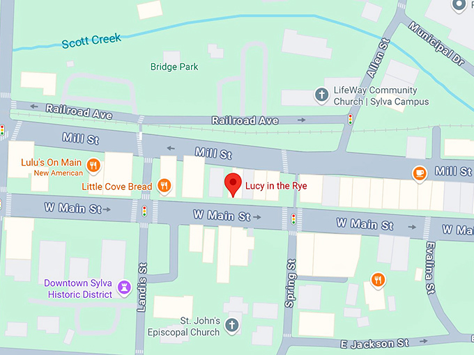 16. lucy in the rye map