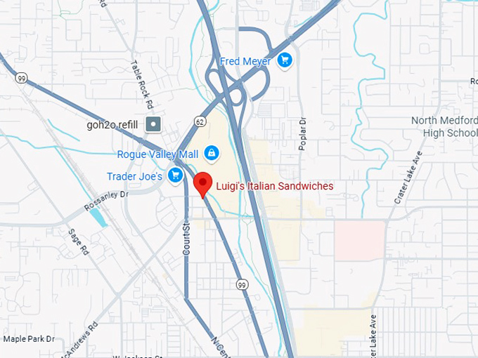 16. luigi's italian sandwiches map