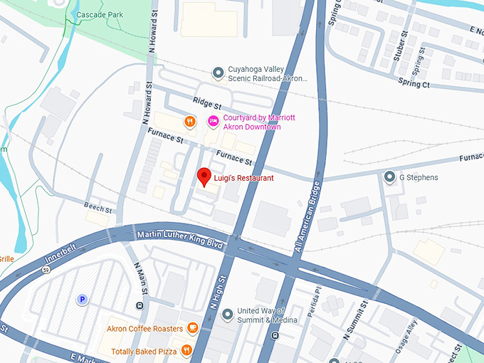 16. luigi's restaurant map