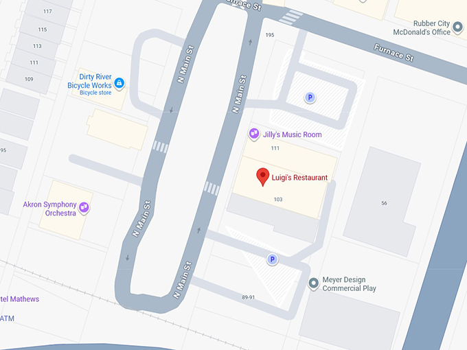 16. luigi's restaurant map