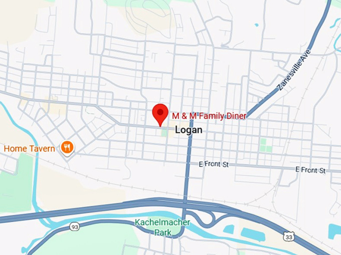 16. m & m family diner map