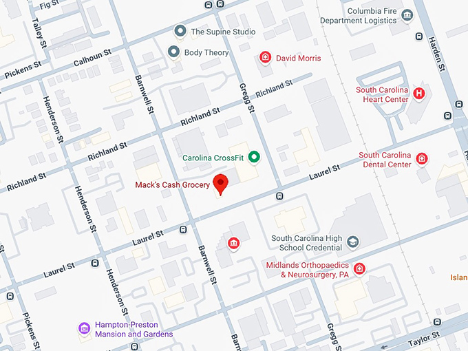 16. mack's cash grocery map