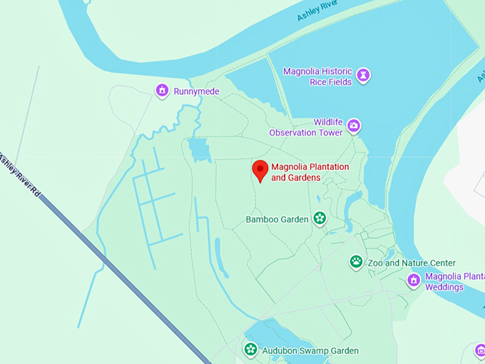 16. magnolia plantation and gardens map