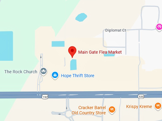 16. main gate flea market map