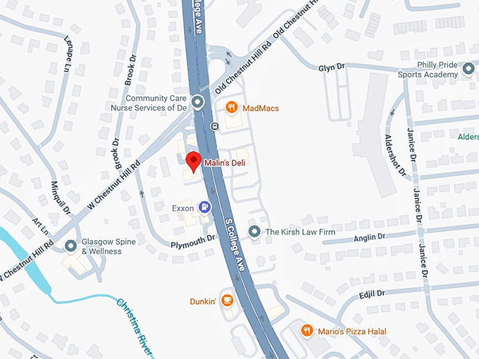 16. malin's deli map