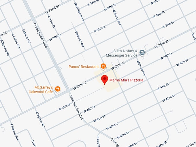 16. mama mia&rsquo;s pizza map