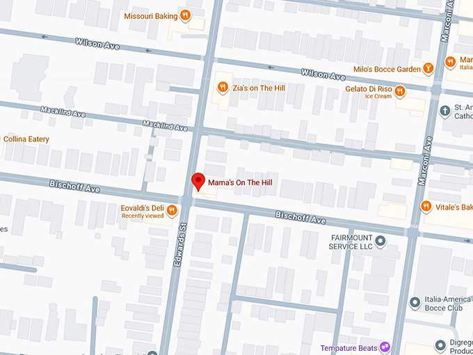 16. mama&rsquo;s on the hill map