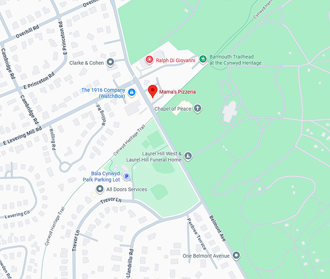 16. mama&rsquo;s pizzeria map