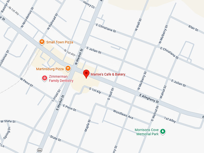 16. mamie&rsquo;s caf&eacute; & bakery map