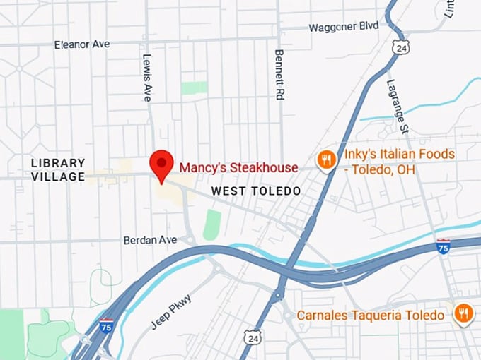 16. mancy&rsquo;s steakhouse map