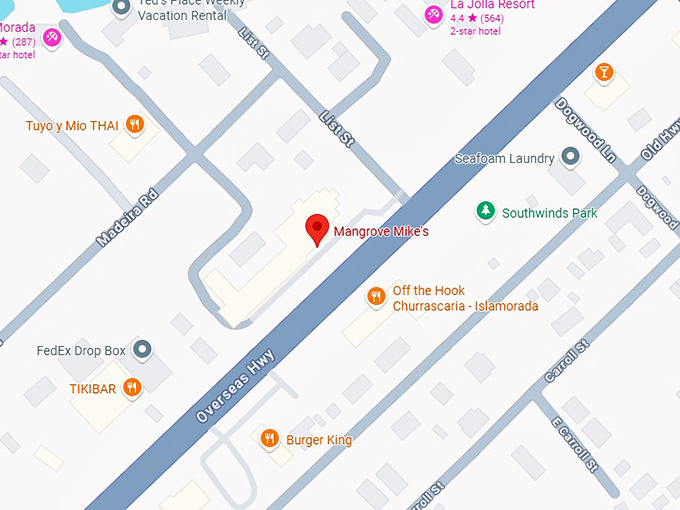 16. mangrove mike's map