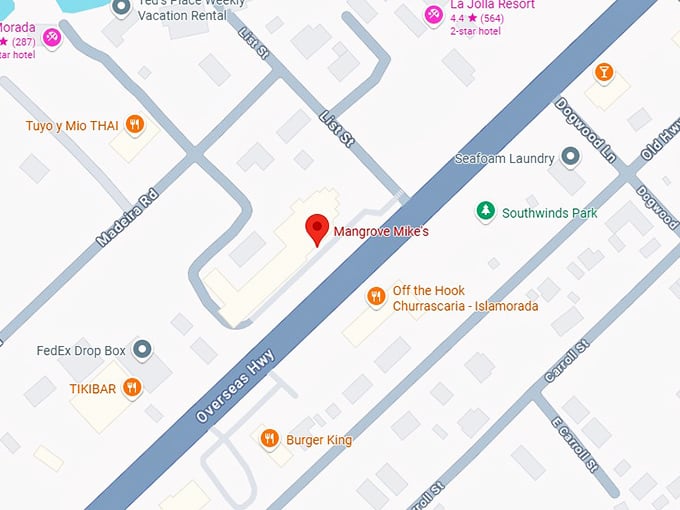 16. mangrove mike's map