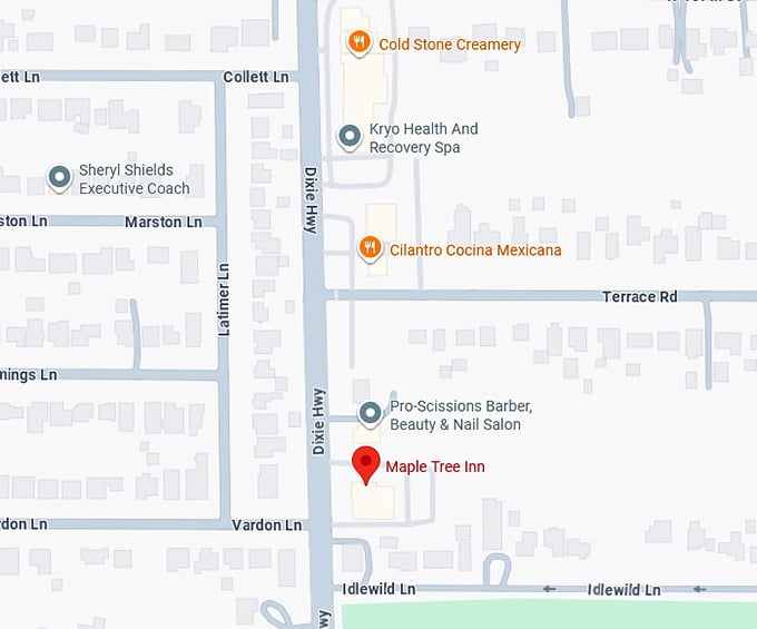 16. maple tree inn map