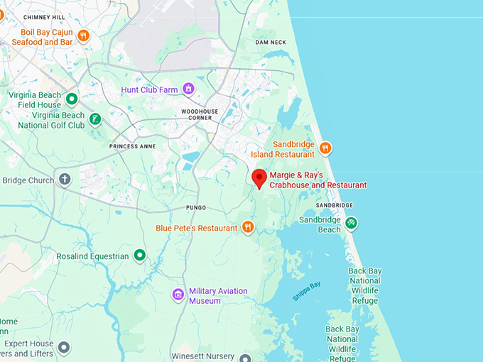 16. margie & ray's crabhouse and restaurant map