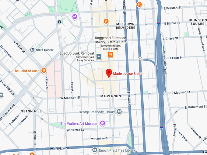 16. marie louise bistro map