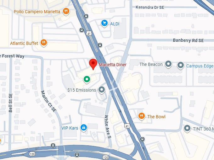 16. marietta diner map