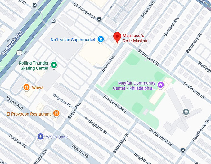 16. marinucci's deli mayfair map