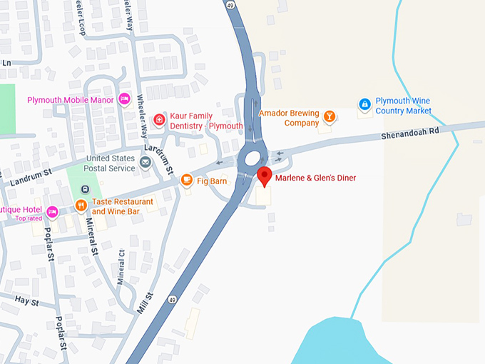 16. marlene & glen's diner map