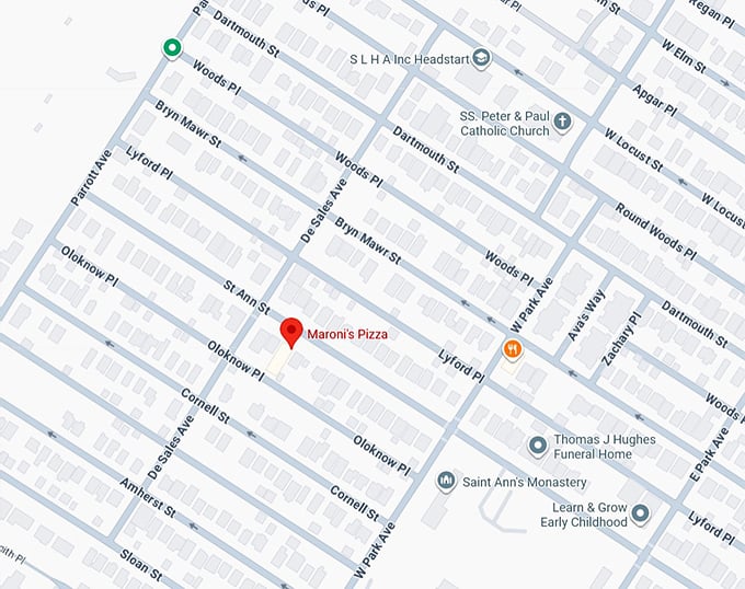 16. maroni&rsquo;s pizza map