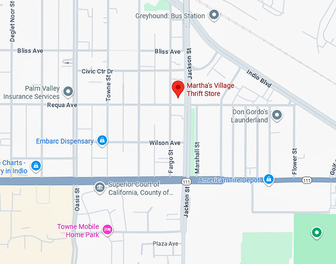 16. martha's village thrift store map