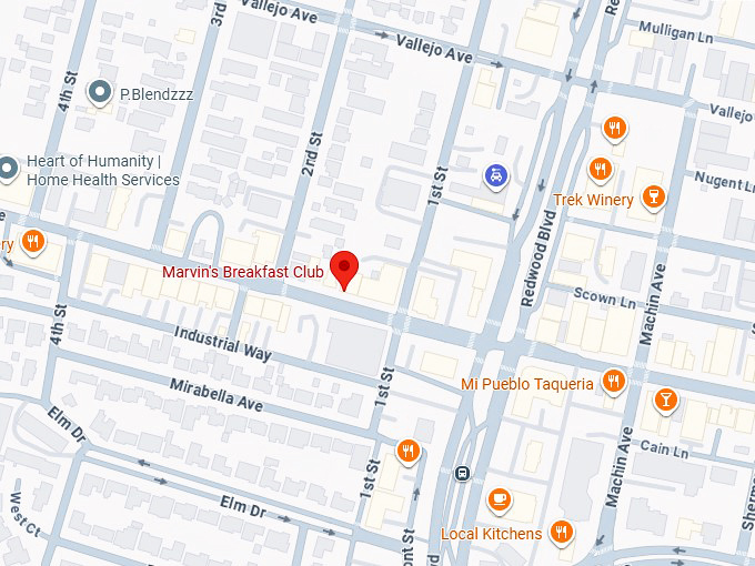 16. marvin's breakfast club map