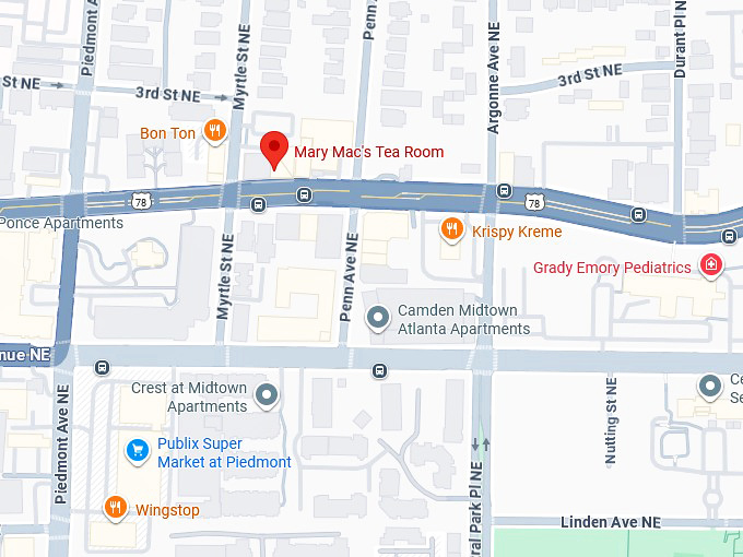 16. mary mac's tea room map