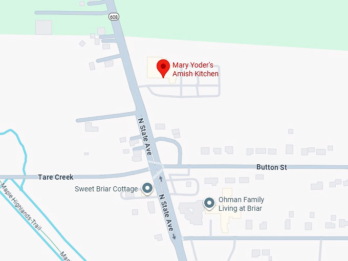 16. mary yoder's amish kitchen map