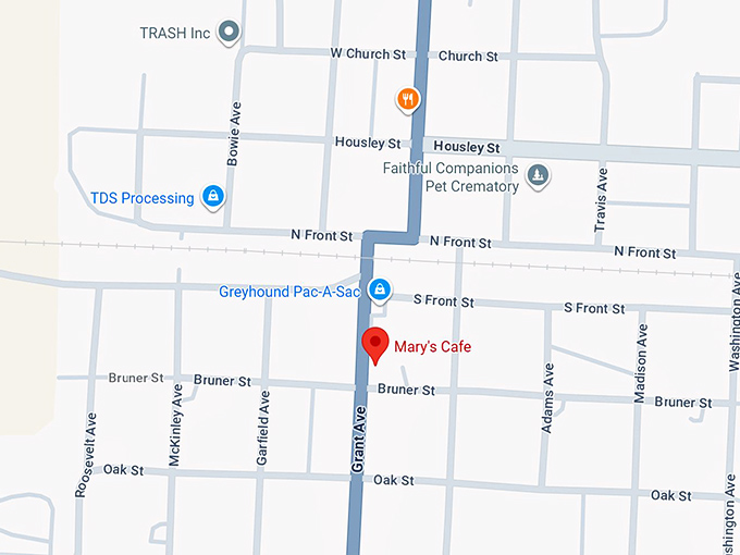 16. mary&rsquo;s cafe map