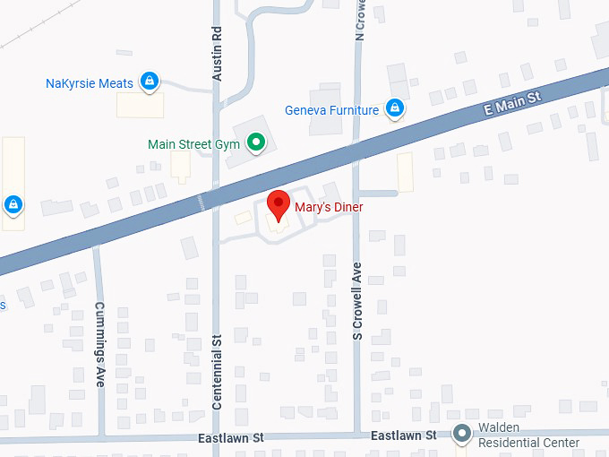 16. mary's diner map