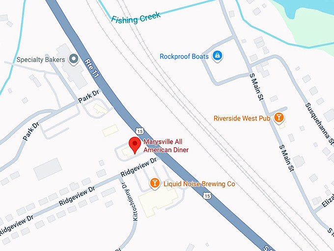 16. marysville all american diner map