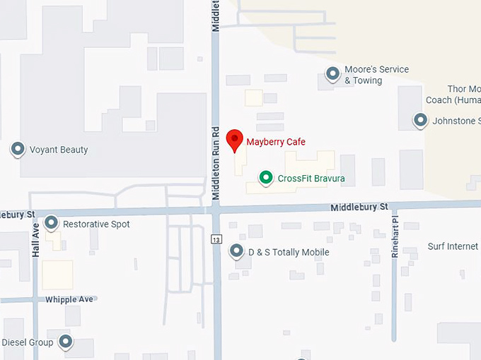 16. mayberry cafe map