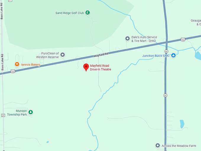 16. mayfield road drive in theatre map