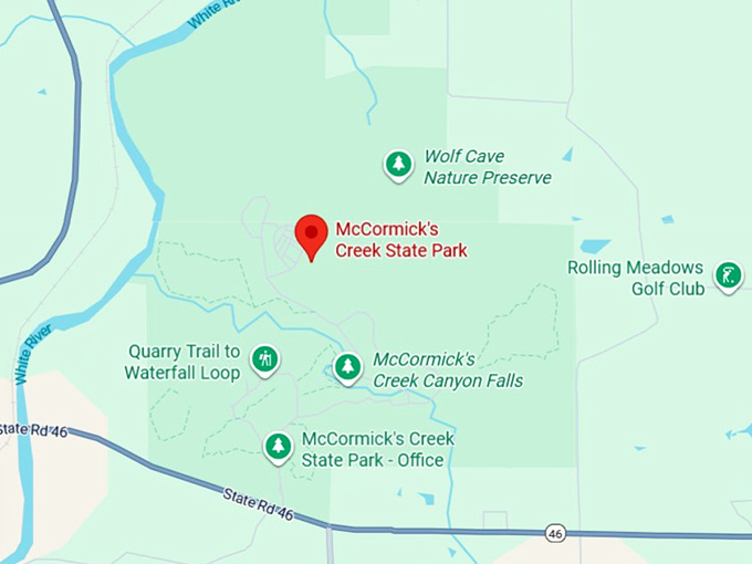 16. mccormick&rsquo;s creek state park map