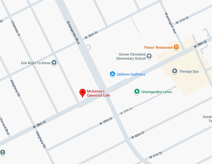 16. mcgarrey's oakwood cafe map