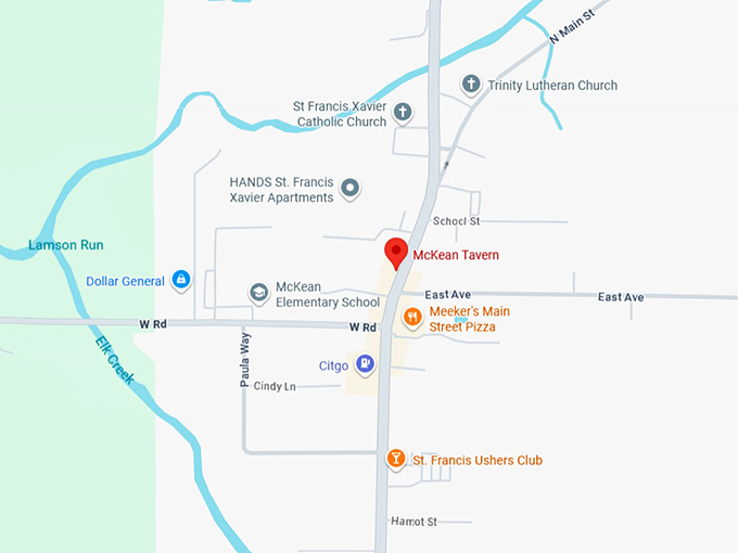 16. mckean tavern map