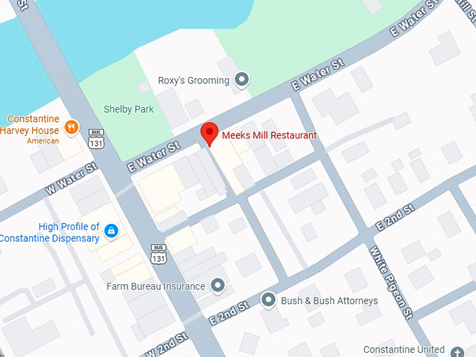 16. meeks mill restaurant map