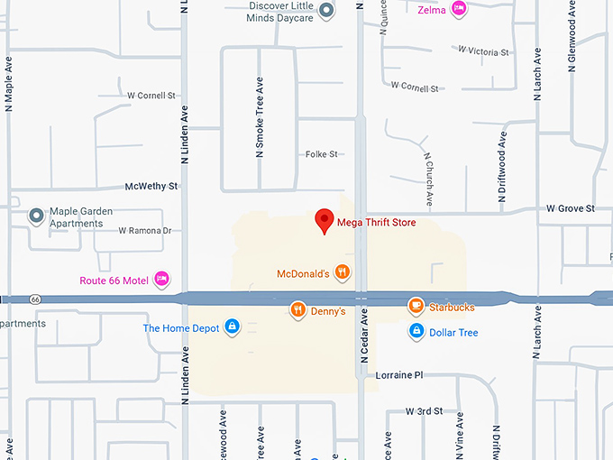 16. mega thrift store map