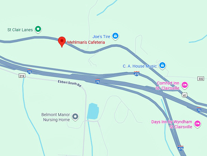 16. mehlman's cafeteria map