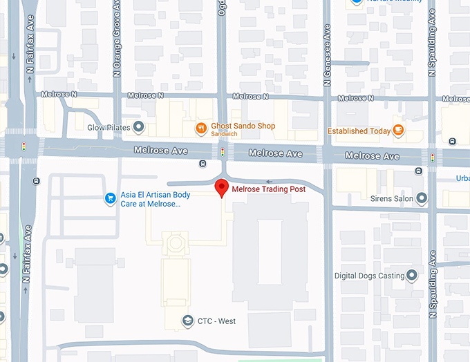 16. melrose trading post map