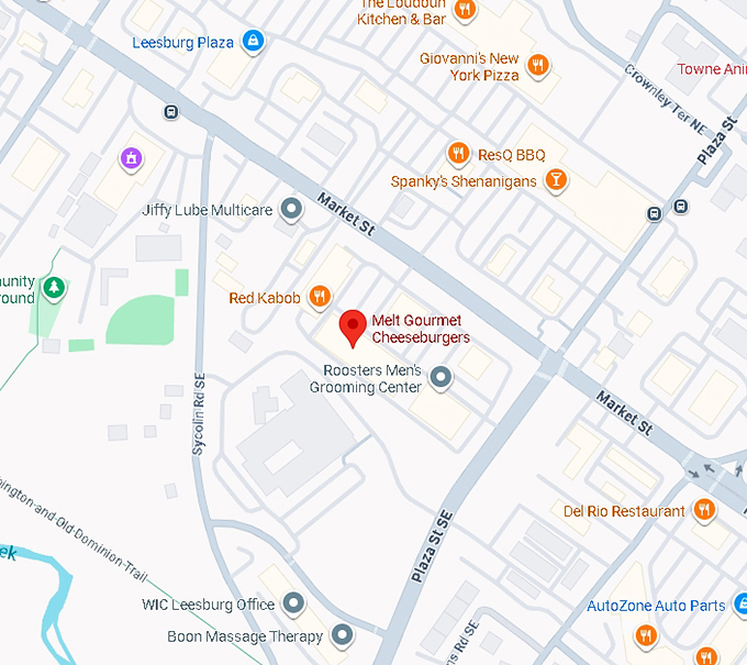 16. melt gourmet cheeseburgers map