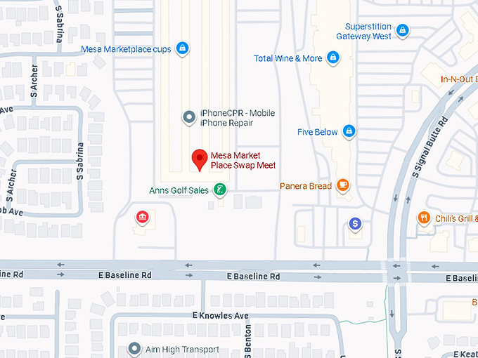 16. mesa market place swap meet map