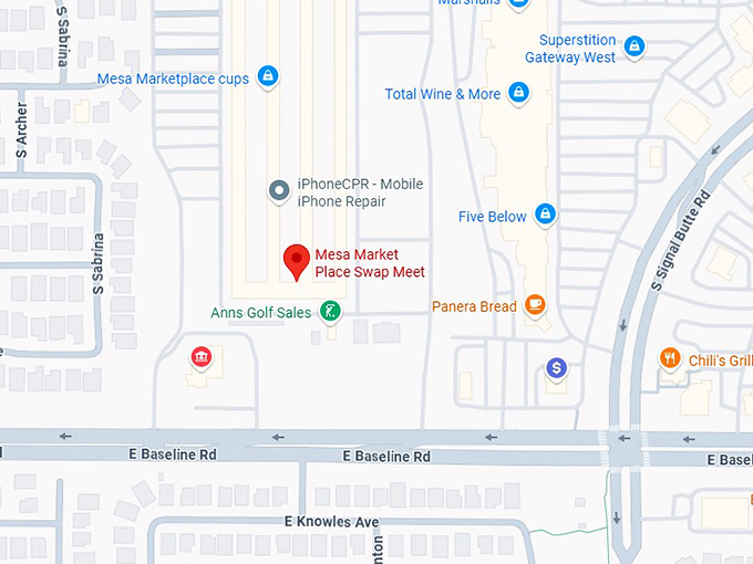 16. mesa market place swap meet map