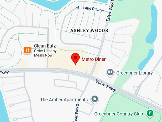 16. metro diner map