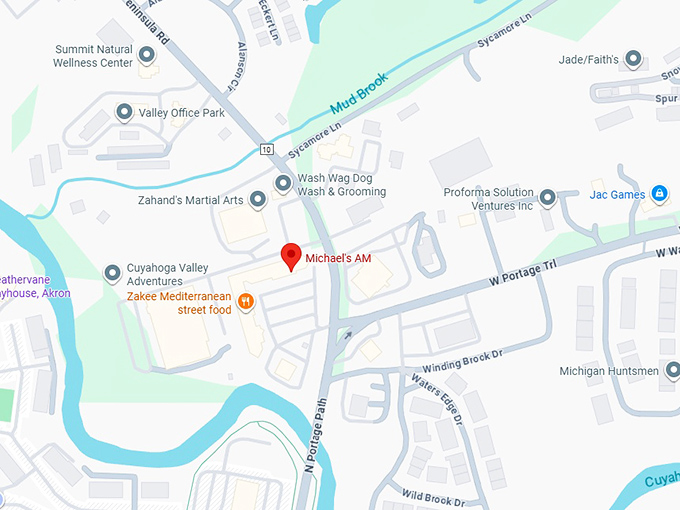 16. michael&rsquo;s a.m. map