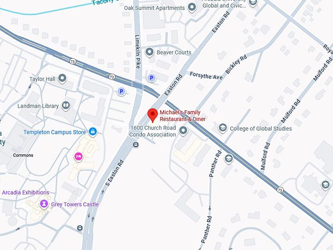 16. michael's family restaurant & diner map