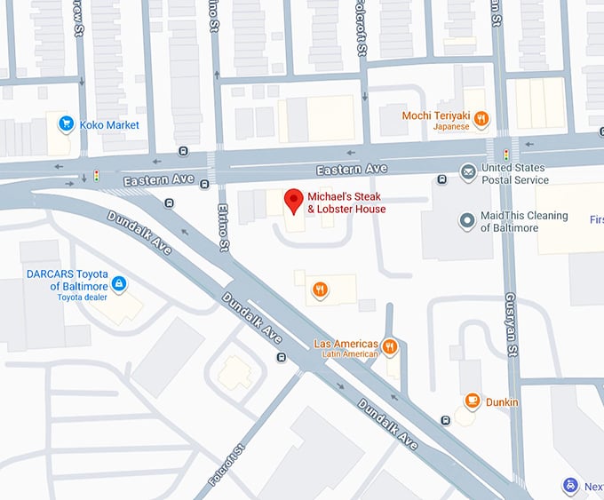 16. michael's steak & lobster house map